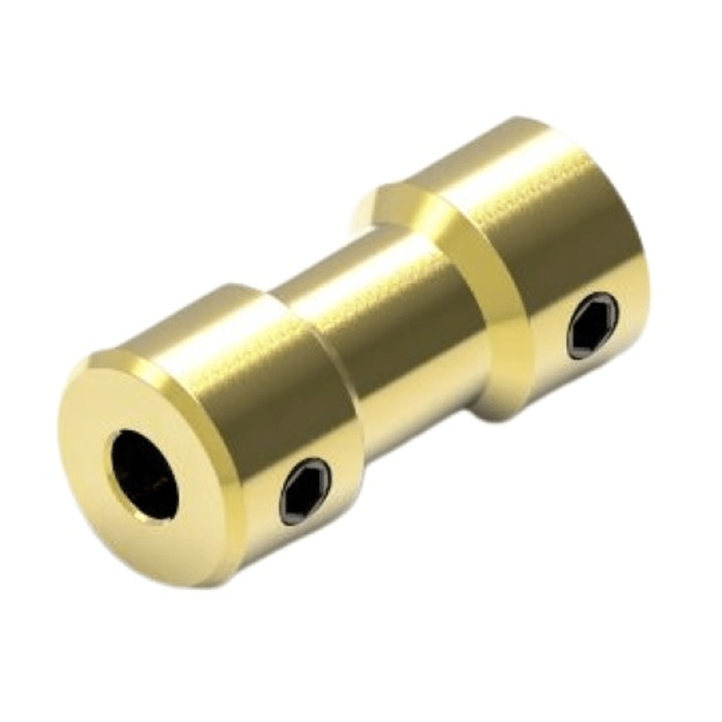 Brass Motor Shaft Coupling Connector (4mm) | Shaft Couplers | Rapid ...