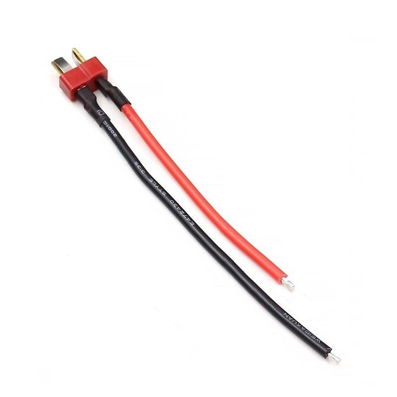 Dean T LiPo Battery Wire Extension 15cm - Male | Deans Connector With ...